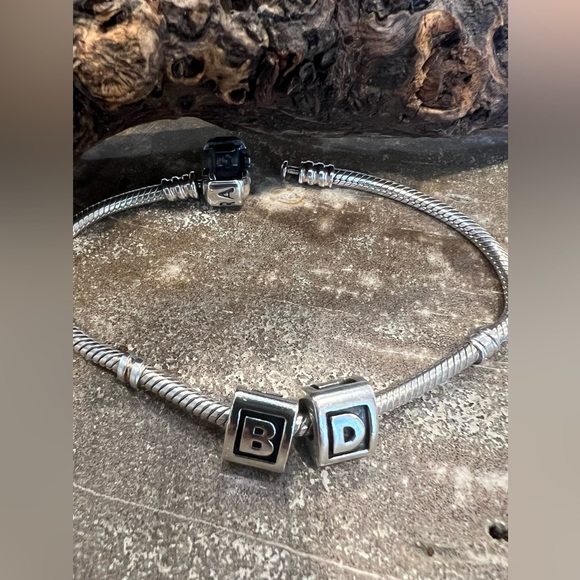 Pandora | Jewelry | Authentic Pandora Alphabet Block W Letter B Or D In ...